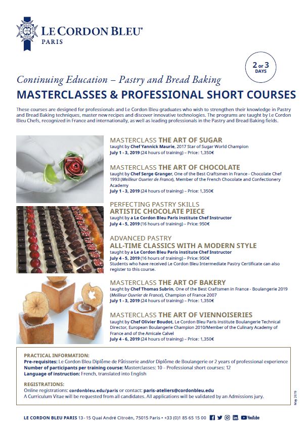 Brochures | Le Cordon Bleu Paris