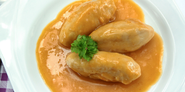 Pike Quenelles à la Lyonnaise with Velvety Nantua Sauce